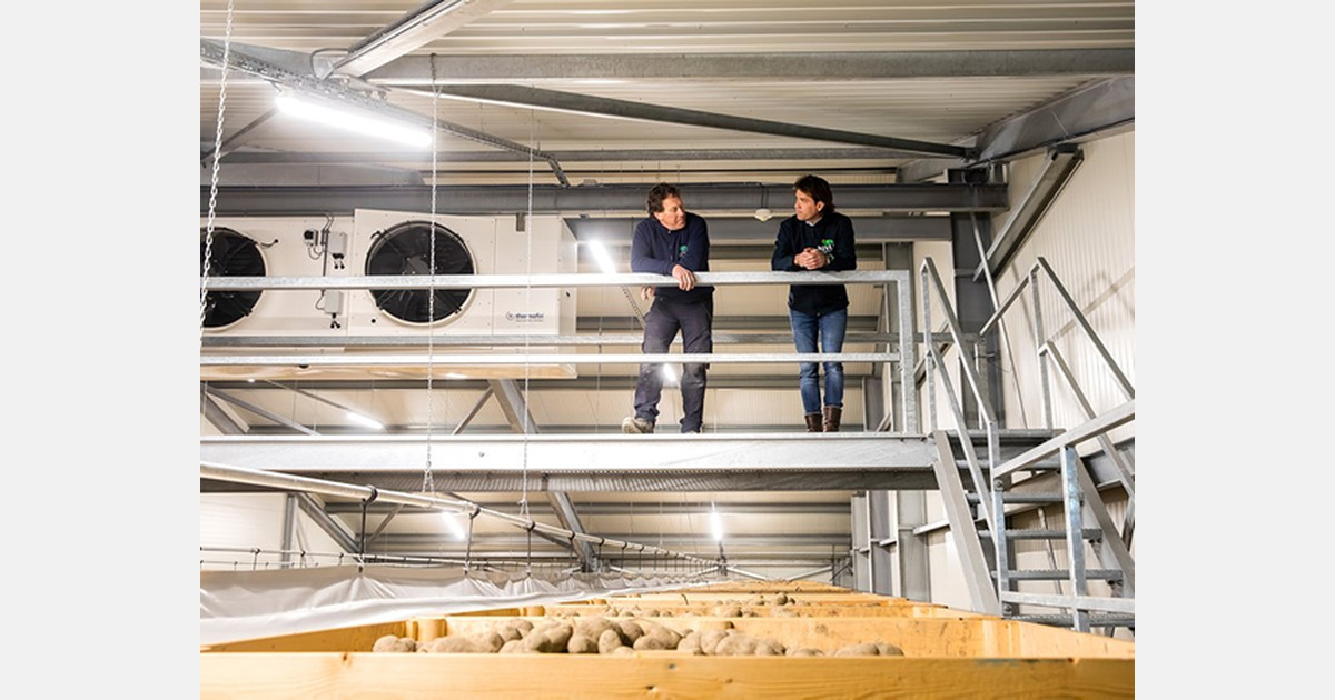 Koelinstallatie op ammoniak om bewaarverliezen te reduceren